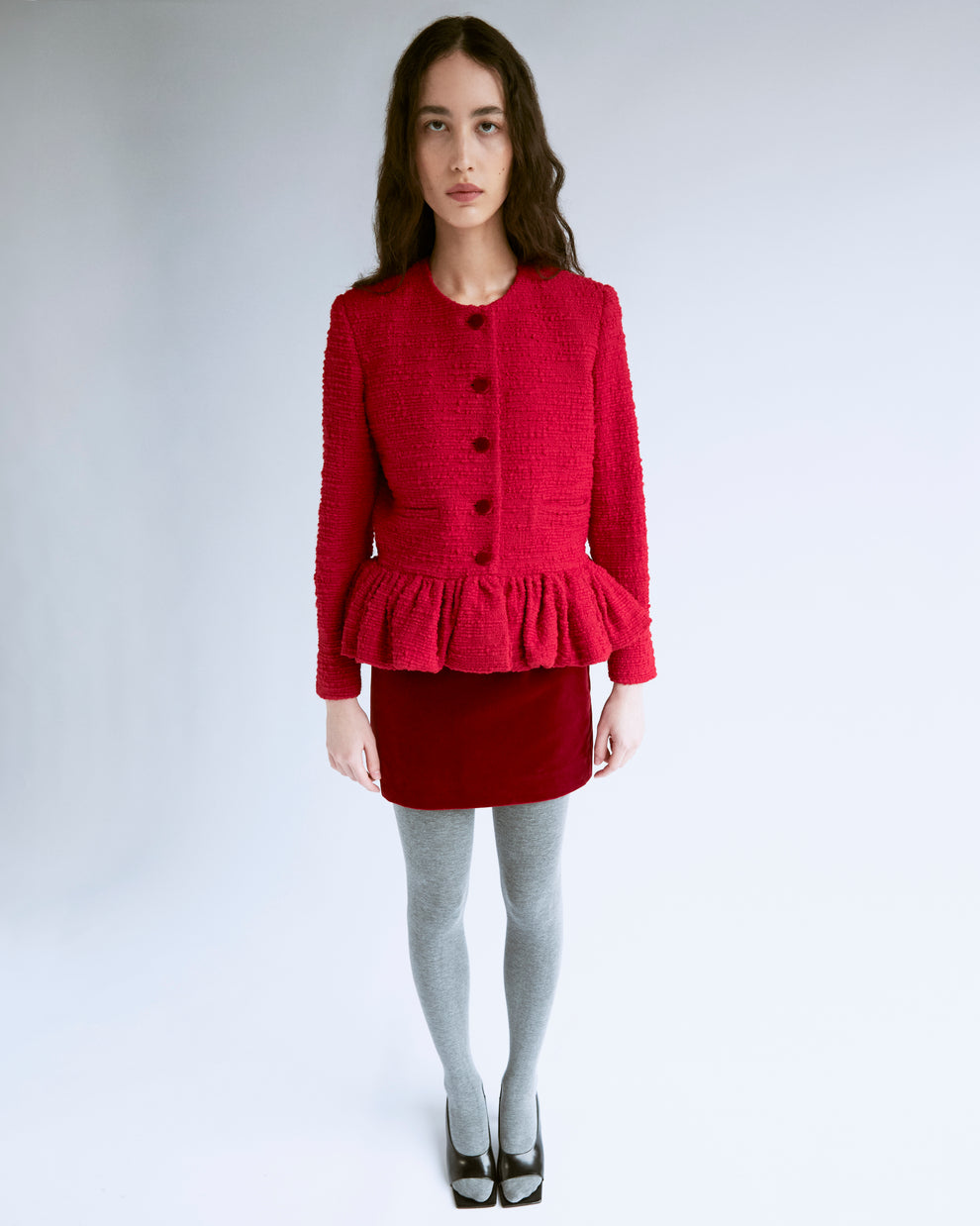 RED VELVET VERA MINI SKIRT – LIBEROWE